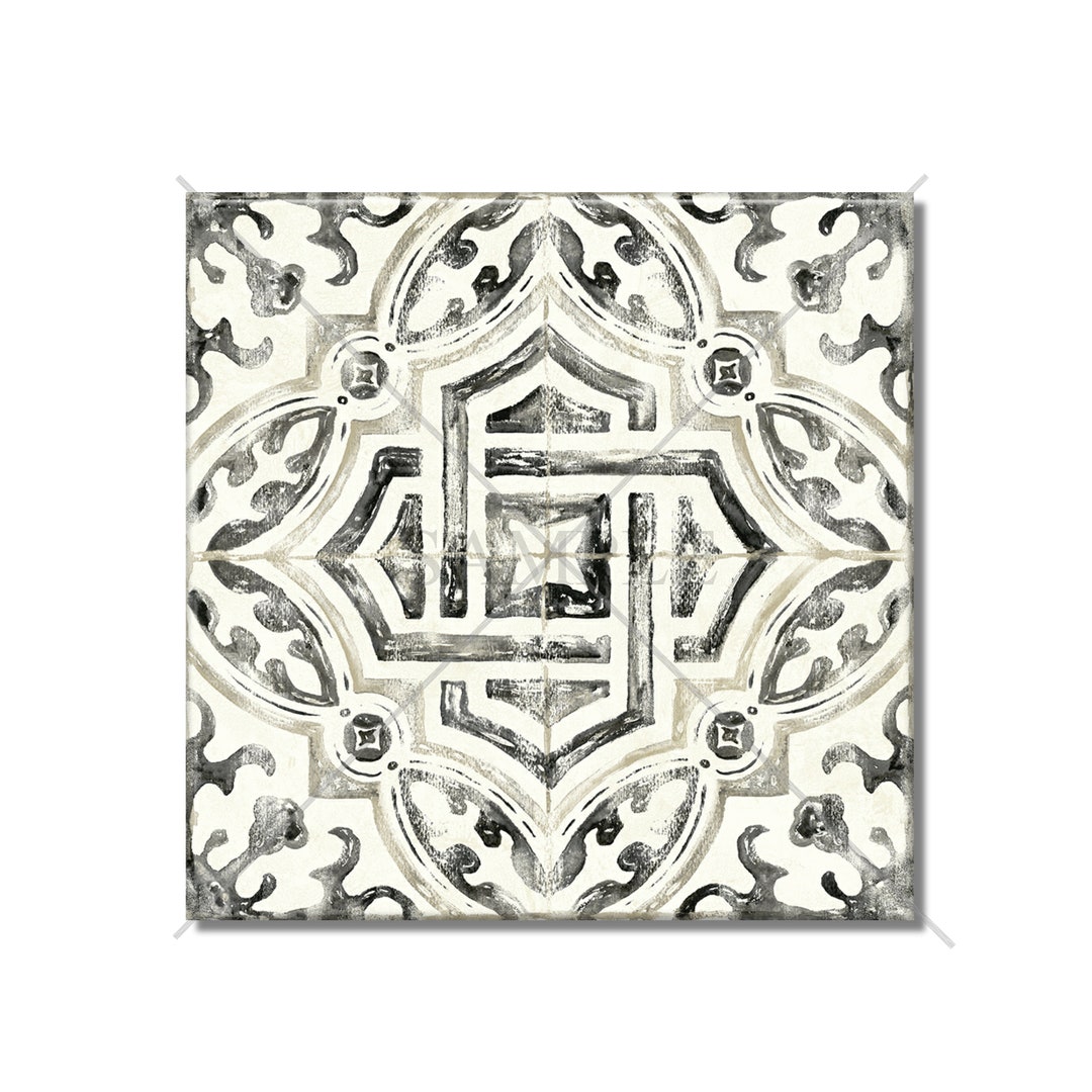 Grey and Tan Ceramic Tile - Bathroom Tile - Decorative Ceramic Tile ...