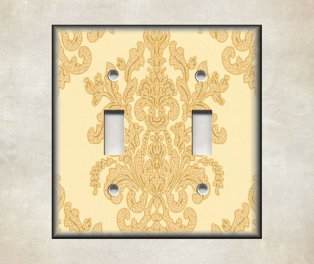 Gold Antique Damask Design Home Decor Metal Light Switch - Etsy