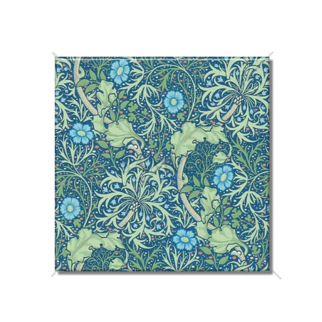 William Morris Seaweed Tile - Vintage Art Nouveau Ceramic Tile Kitchen ...