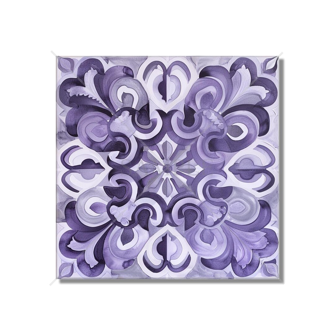 Lavender Purple Ceramic Tile - Purple Kitchen Backsplash Tile - Purple ...