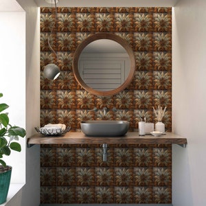 Copper Patina Design Ceramic Tile Kitchen Backsplash Tile - Ceramic ...