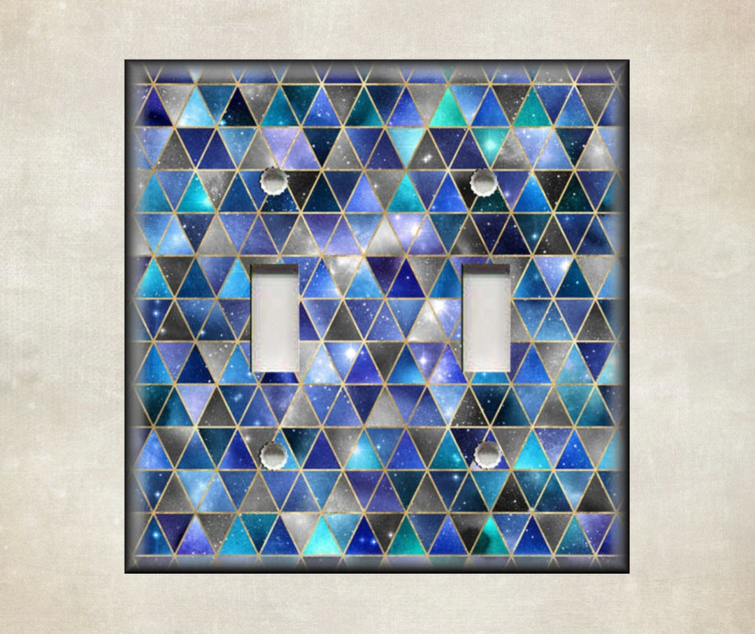 Triangles Space Design Geometric Decor Metal Light Switch Cover Switch ...