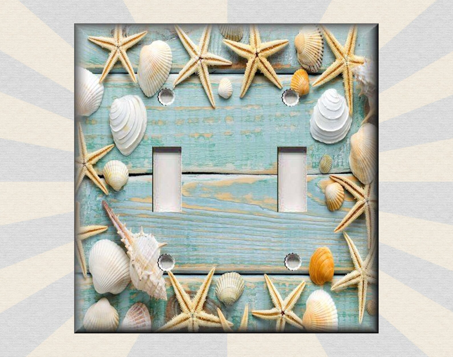 Beach Shells Light Switch Plate Covers Metal Light Switch - Etsy