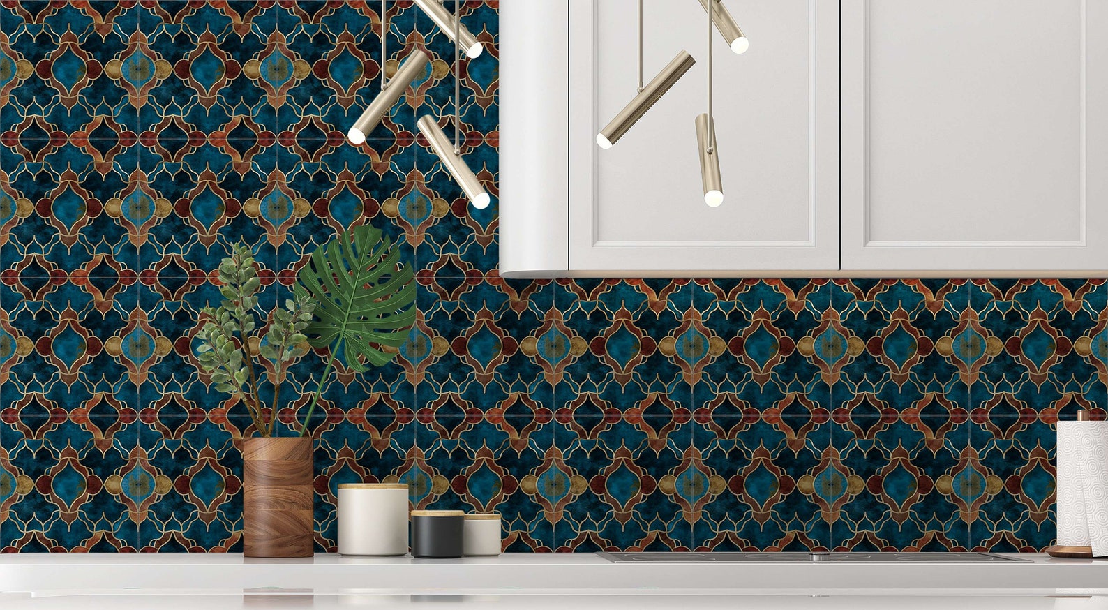 Moody Moroccan Ceramic Tile - Kitchen Backsplash Tile - Bathroom Tile ...