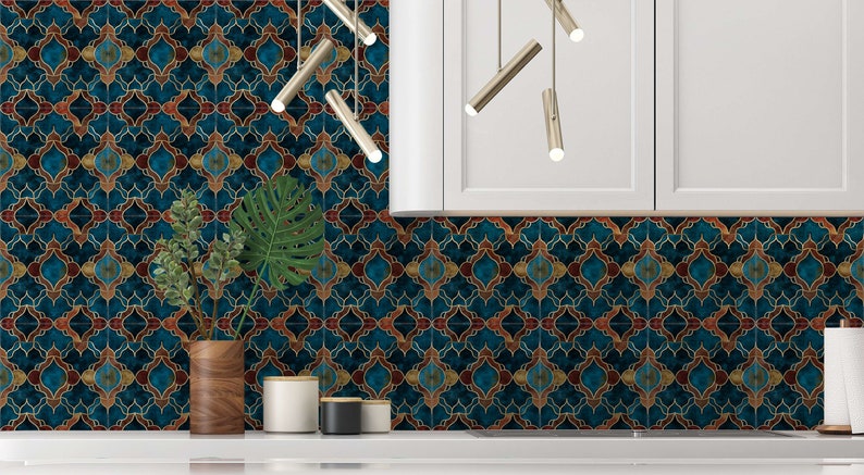 Moody Moroccan Ceramic Tile - Kitchen Backsplash Tile - Bathroom Tile ...