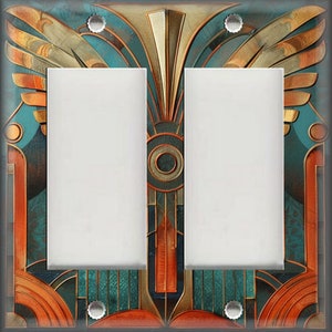 Art Deco Design Home Decor Metal Light Switch Plate Cover - Switch ...