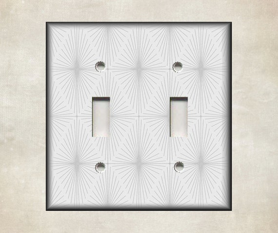 Mid Century Modern Decor Grey Design Metal Light Switch - Etsy
