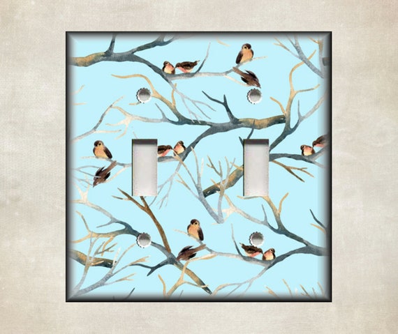 Tree Birds Switch Plate Bird Home Decor Metal Light Switch - Etsy