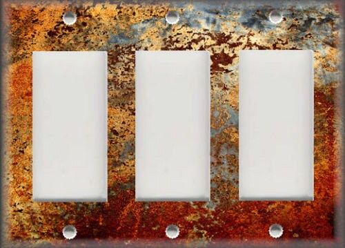 Metal Light Switch Plate Cover Image Of Aged Copper Patina | Etsy