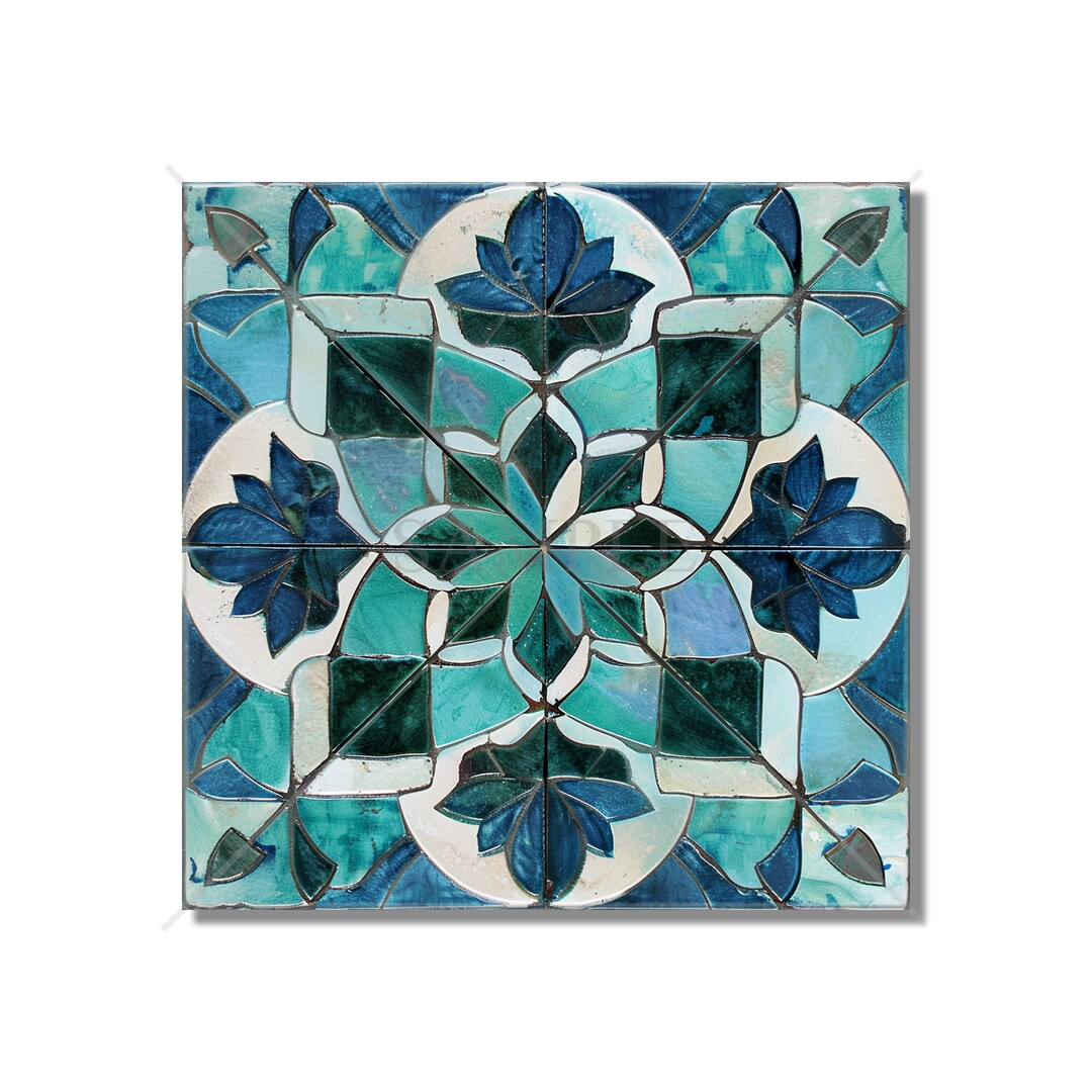 Blue Turquoise Ceramic Tile Modern Design Kitchen Blue Backsplash Tile ...