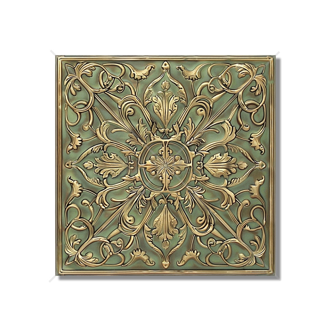 Sage Green Ceramic Tile - Green Kitchen Backsplash - Decorative Accent ...