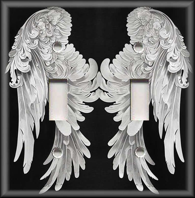 Decorative Angel Wings Design Metal Switch Plate Covers and Outlet ...