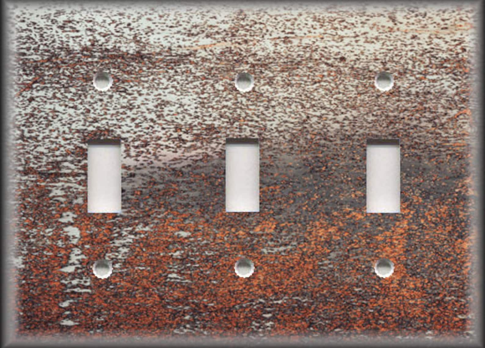 Rusty Metal Design Home Decor - Metal Light Switch Covers and Outlet ...