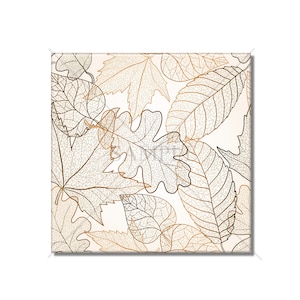Continuous Leaf Design Ceramic Tile - Brown Leaf Ceramic Kitchen ...