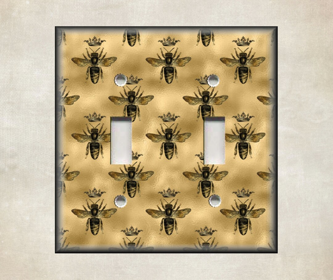 Queen Bee Home Decor Honey Bee Home Decor - Metal Light Switch Plate ...