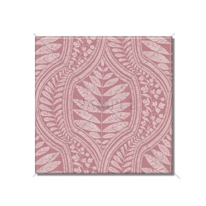 Pink Botanical Leaf Pattern Ceramic Tile - Leaf Design Ceramic Kitchen ...