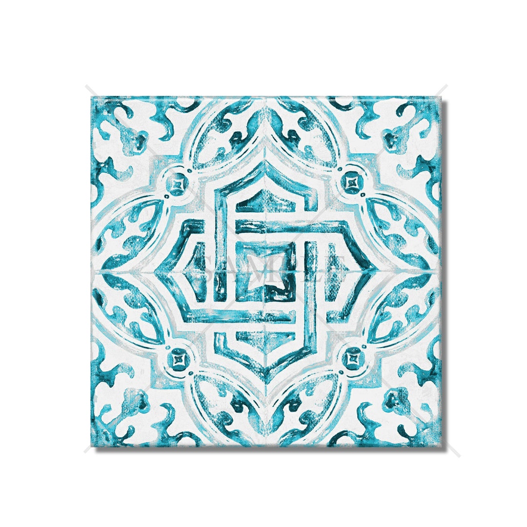 Turquoise Ceramic Tile - Bathroom Tile - Decorative Ceramic Tile ...