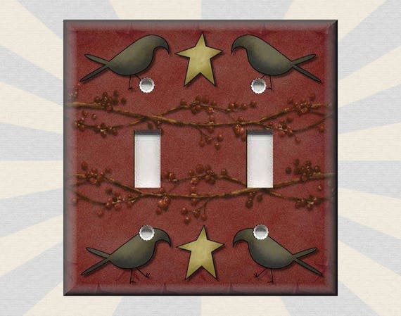 Country Primitive Light Switch Covers