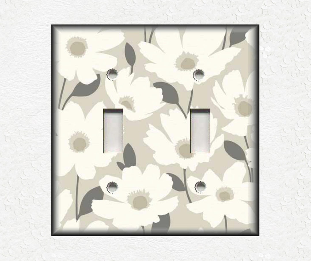 Daisy Flowers Switch Plate Cover - Decorative Matching Daisy Switch ...
