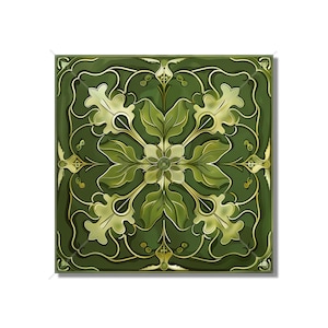 Green Ceramic Tile Backsplash Tile Decorative Green Tile Green Kitchen ...