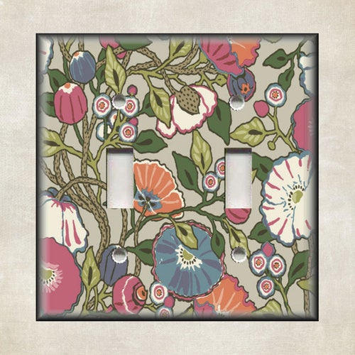 Floral Light Switch Cover and Outlet Covers Evergreens - Etsy