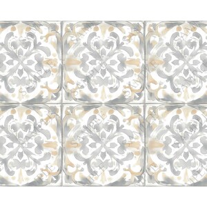Gray Tan Decorative Ceramic Tile - Kitchen Tile Grey Backsplash ...