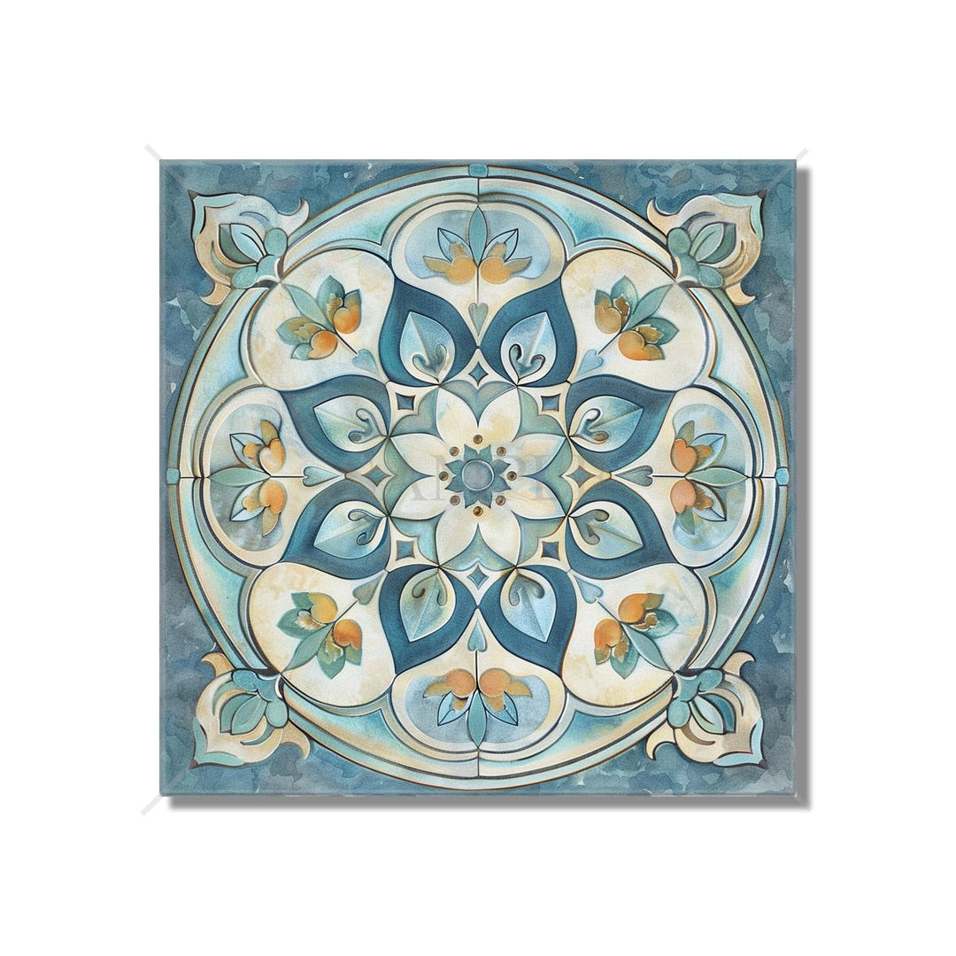 Blue Ceramic Tile Backsplash Tile Decorative Blue Tile - Blue Kitchen ...