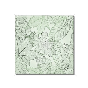 Green Leaf Ceramic Kitchen Backsplash Tile - Continuous Leaf Design ...