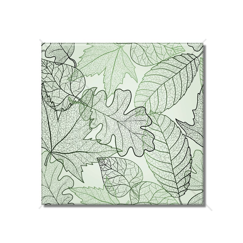 Green Leaf Ceramic Kitchen Backsplash Tile - Continuous Leaf Design ...