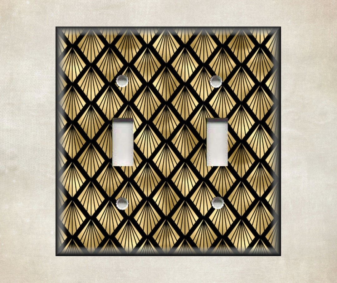 Art Deco Light Switch Covers