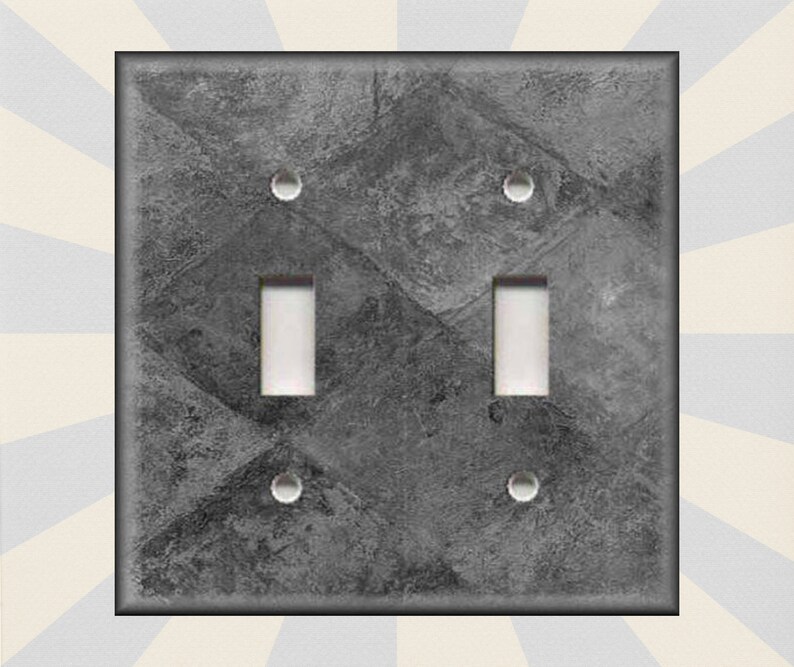 Tuscan Tile Design Rustic Dark Grey Tile Blocks Kitchen Decor - Etsy