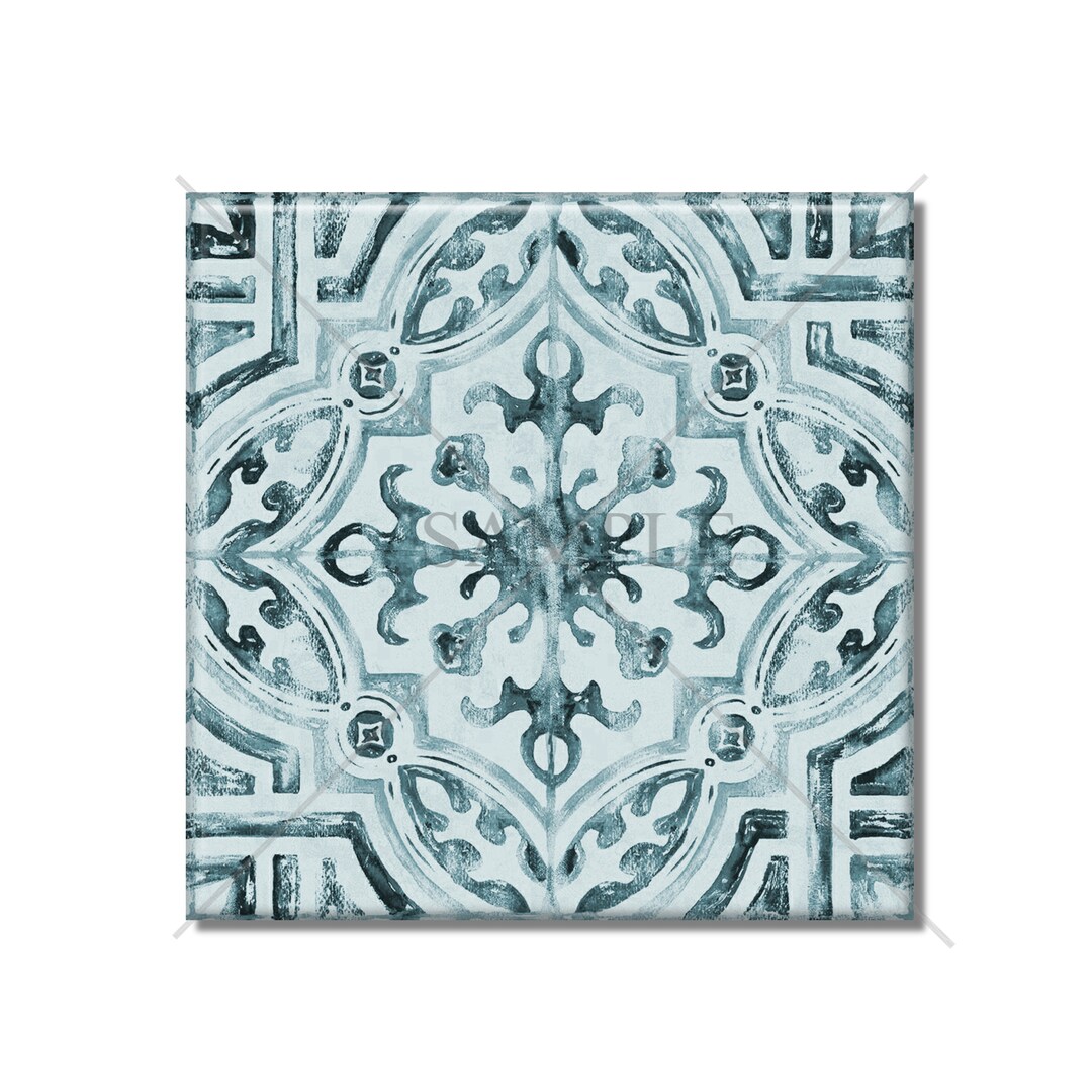 Teal Ceramic Tile - Kitchen Backsplash Tile - Bathroom Tile ...