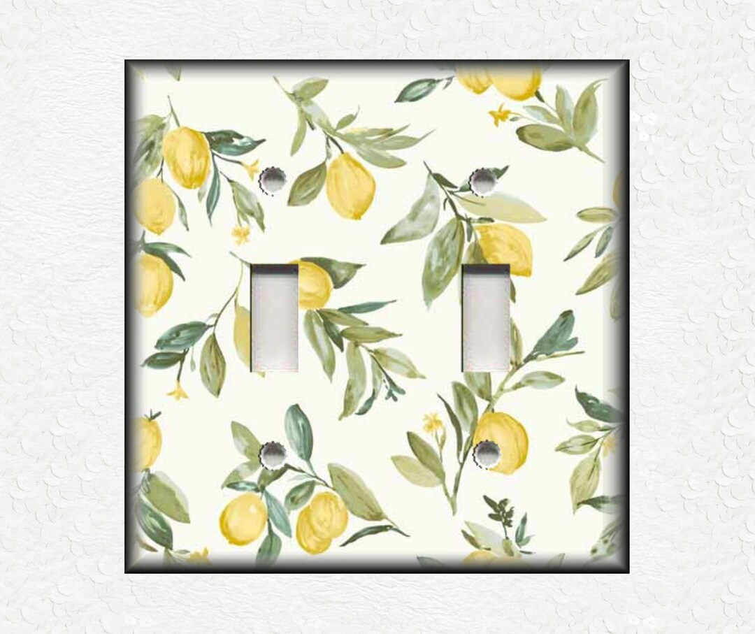 Decorative Lemon Design Light Switch Plate Covers - Decorative Matching ...