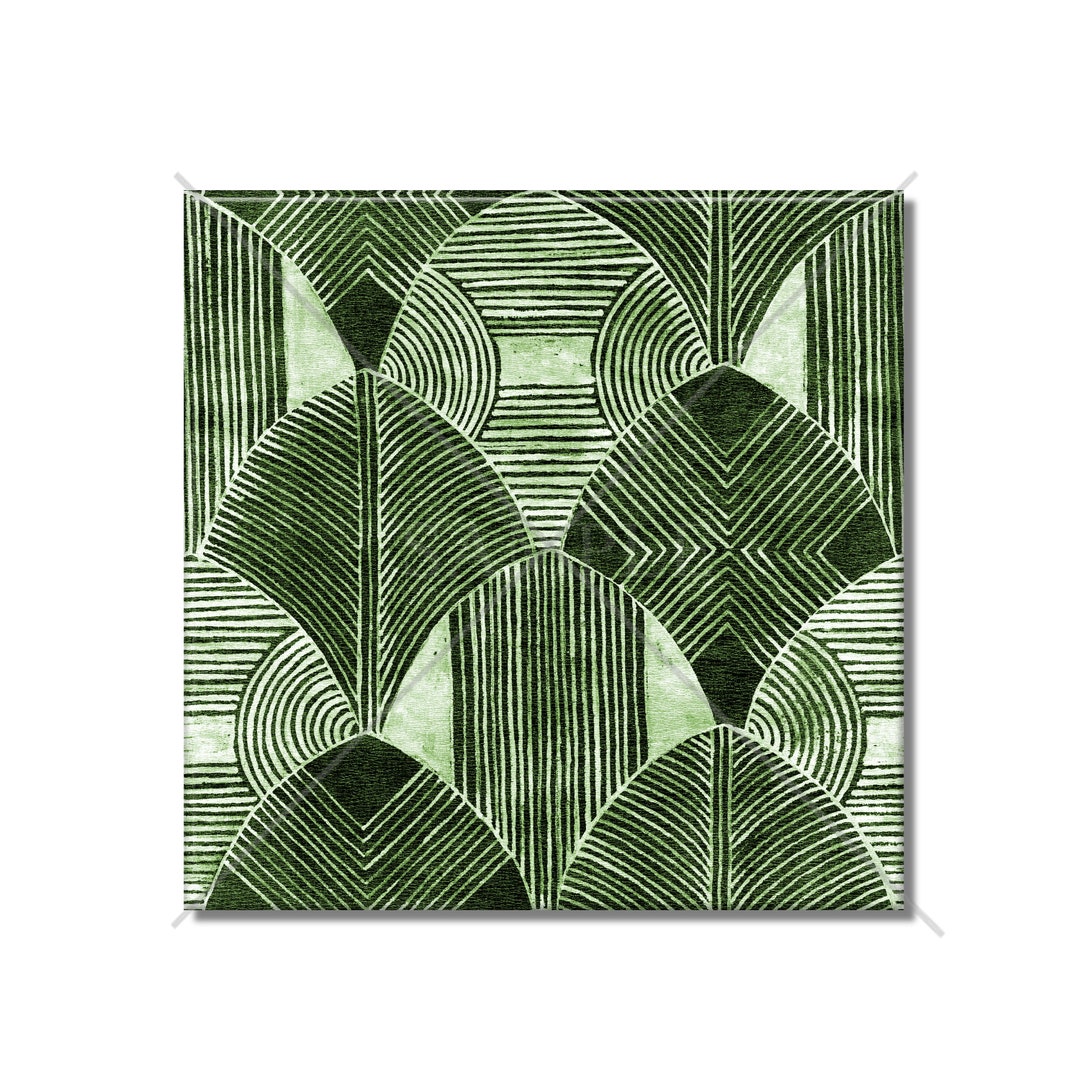 Green Ceramic Tile Vintage Art Deco Design Kitchen Backsplash Tile ...
