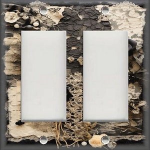 Gothic Design Light Switch Covers and Outlet Covers - Black Rose Design ...