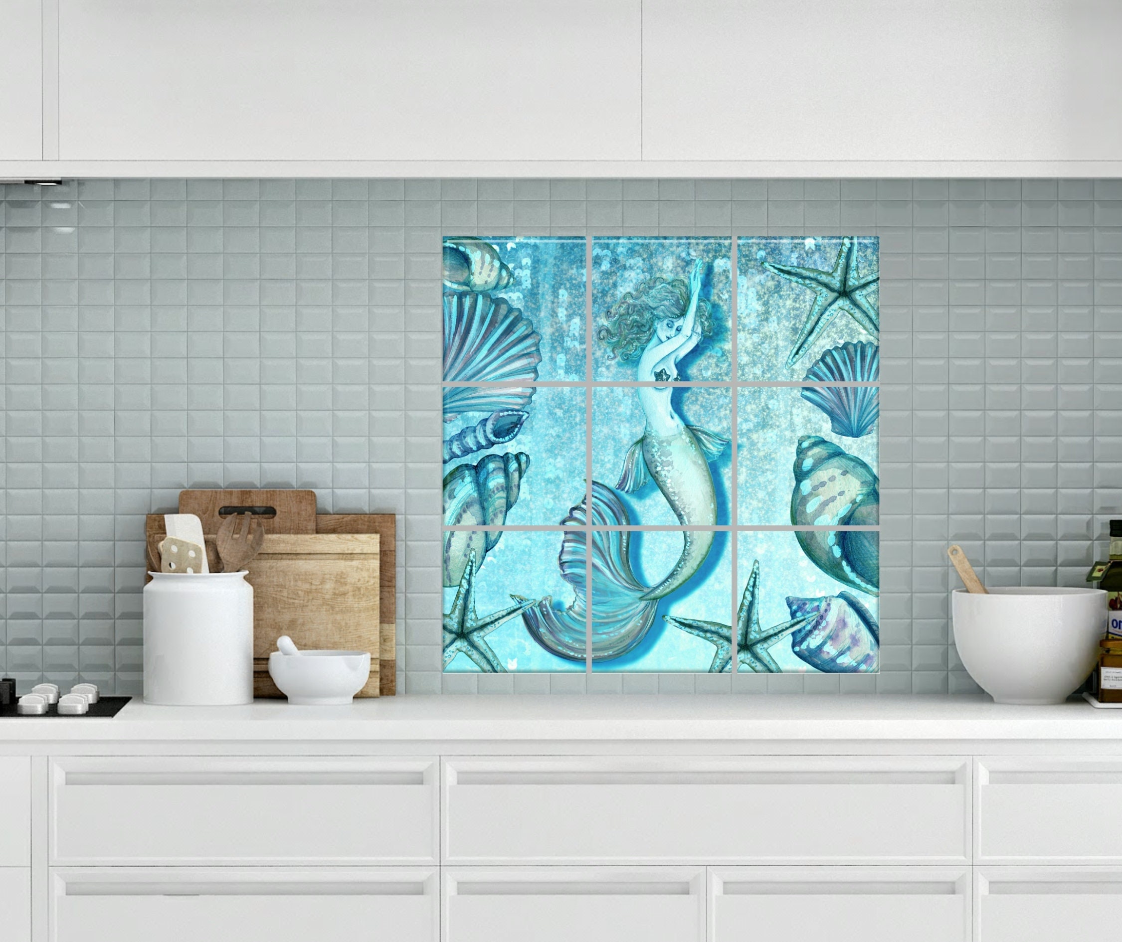 Beach Theme Tile Mural