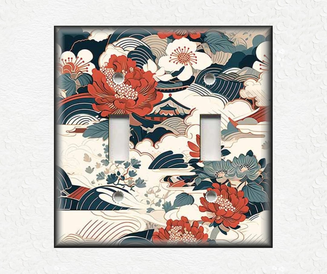Traditional Asian Art Design Switch Plate Covers and Outlet Covers ...
