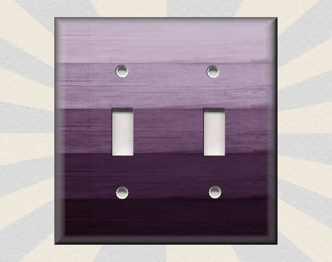 Purple Ombre Metal Light Switch Plate Cover - Plum Purple Ombre Home ...