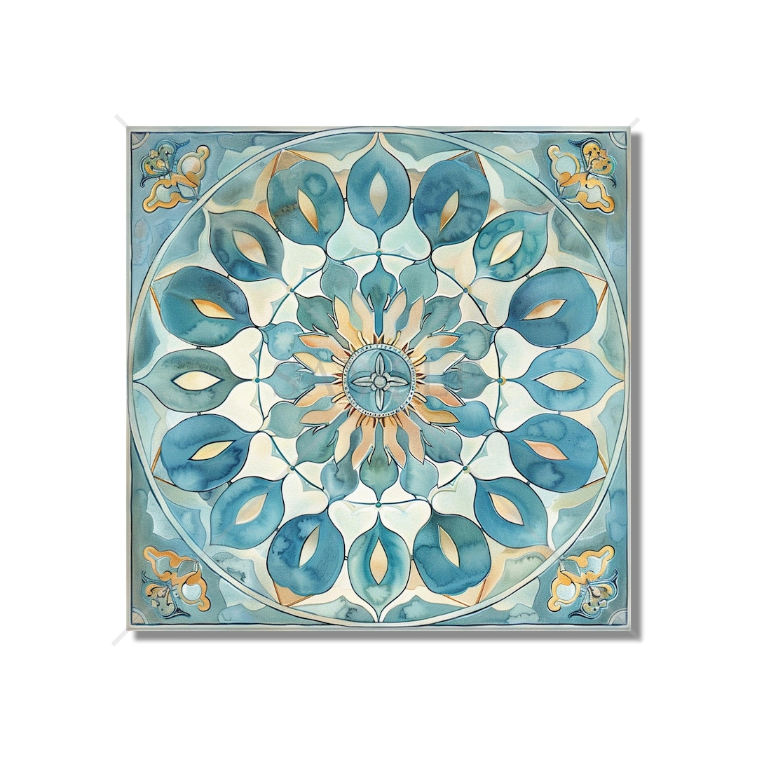 Blue Ceramic Tile Backsplash Tile Decorative Blue Tile - Blue Kitchen ...