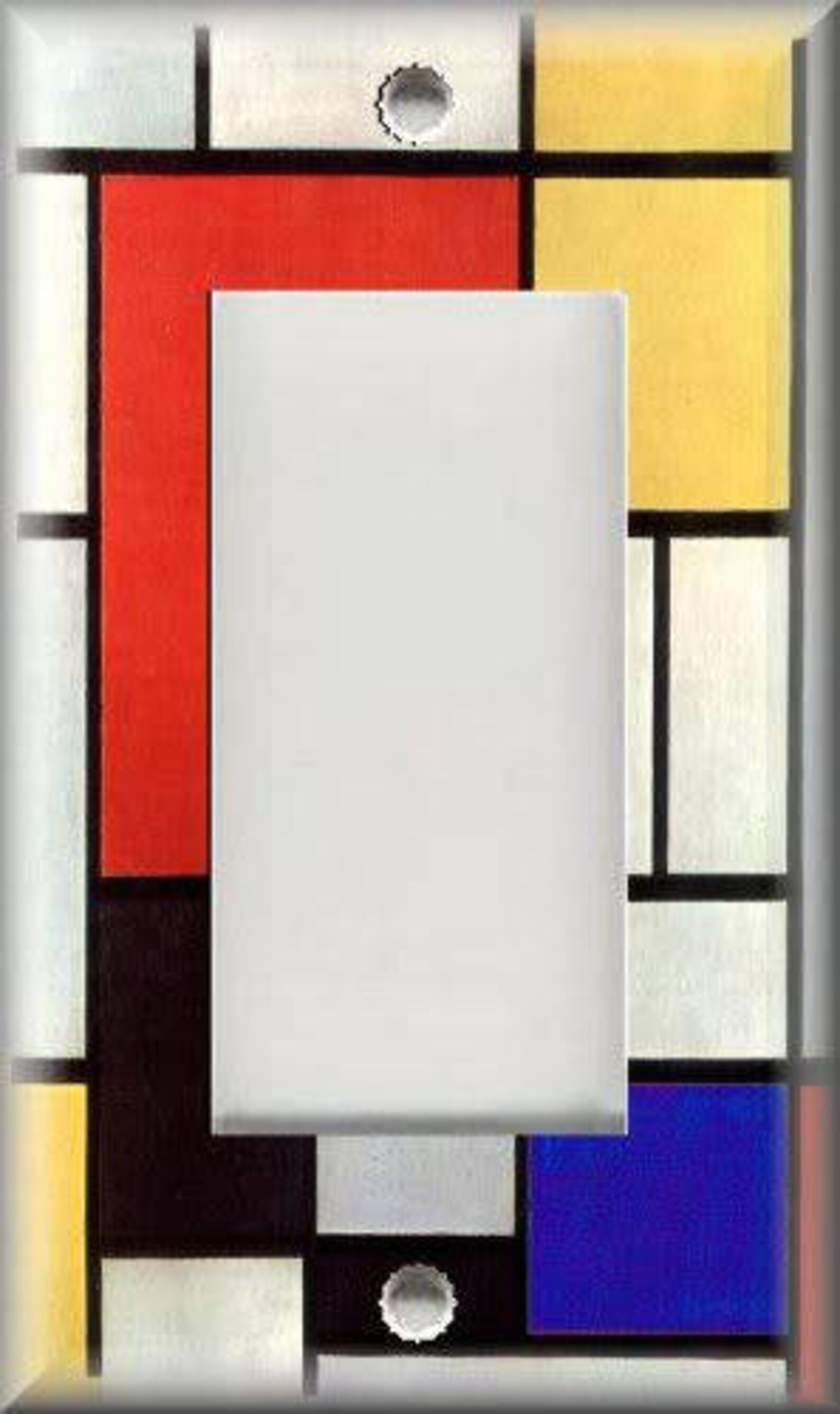 Mondrian Color Block - Mondrian Art Home Decor Art Decor - Metal Light ...