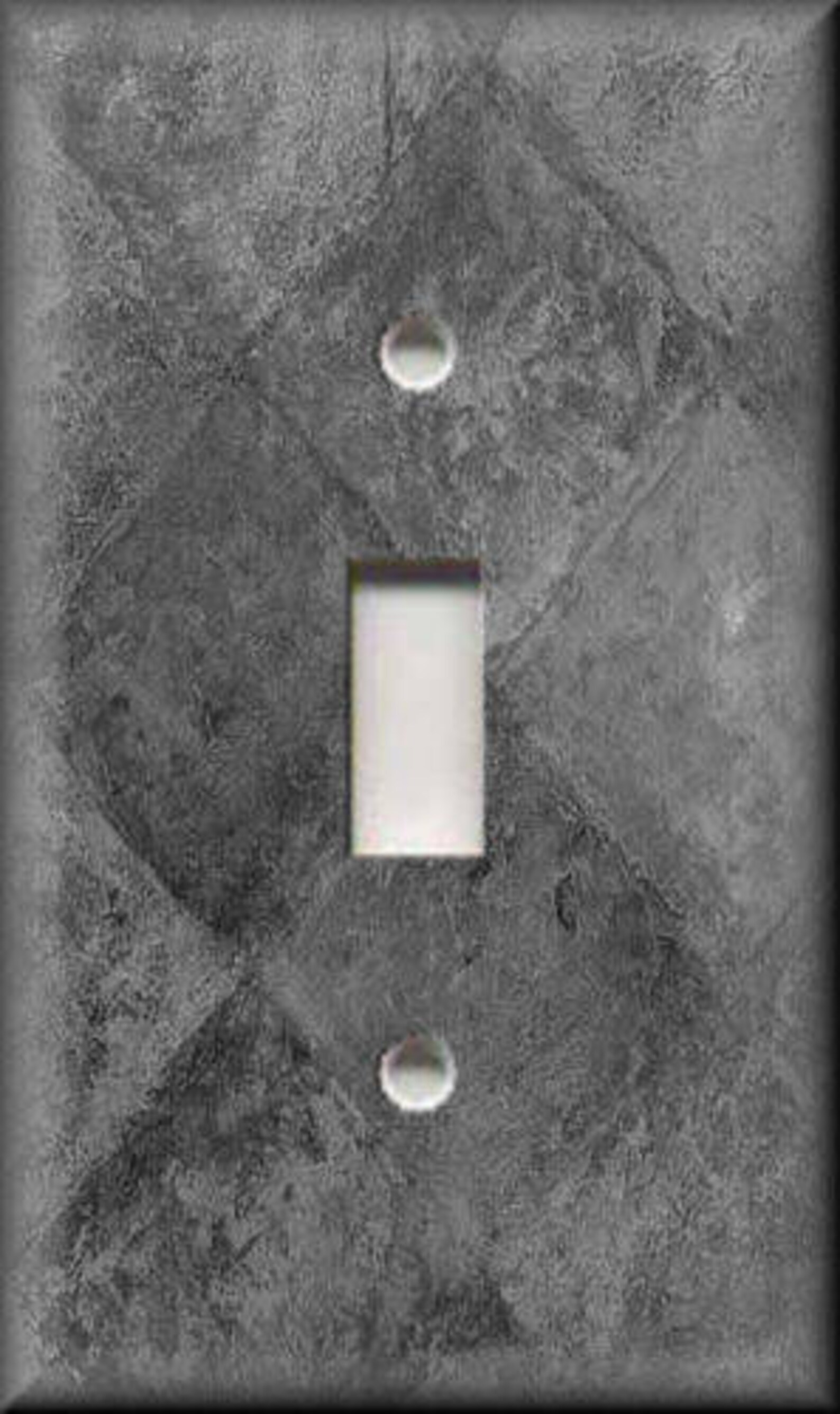 Tuscan Tile Design Rustic Dark Grey Tile Blocks Kitchen Decor - Metal ...