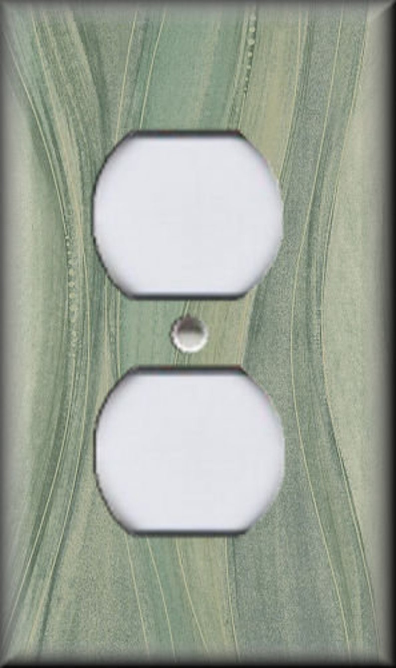 Abstract Art Wavy Sage Green Hues Modern Home Decor Stripes - Etsy