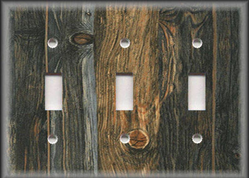 Rustic Decor Image of Rustic Wood Knotty Design Metal Light - Etsy