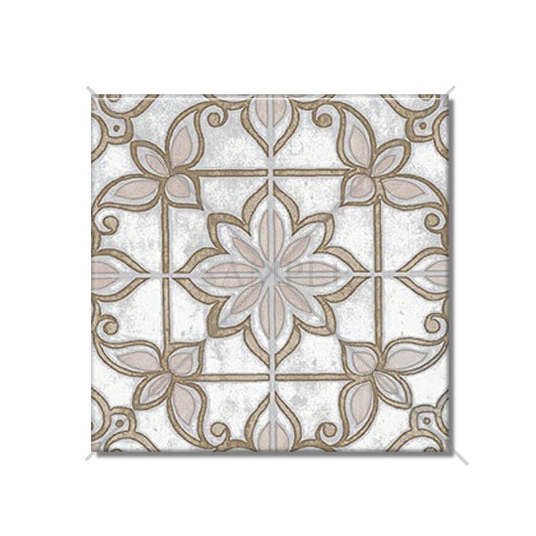 Beige Tan Ceramic Tile - Vintage Moroccan Tile Design - Kitchen ...