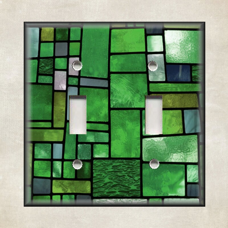 Stain Glass Light Switch Cover - Etsy