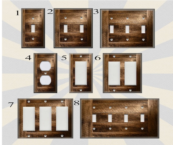 Diy Rustic Light Switch Covers