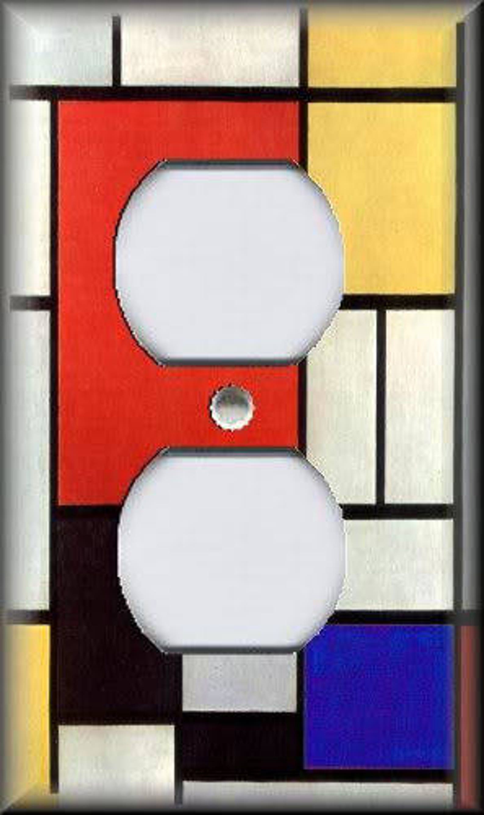 Mondrian Color Block - Mondrian Art Home Decor Art Decor - Metal Light ...