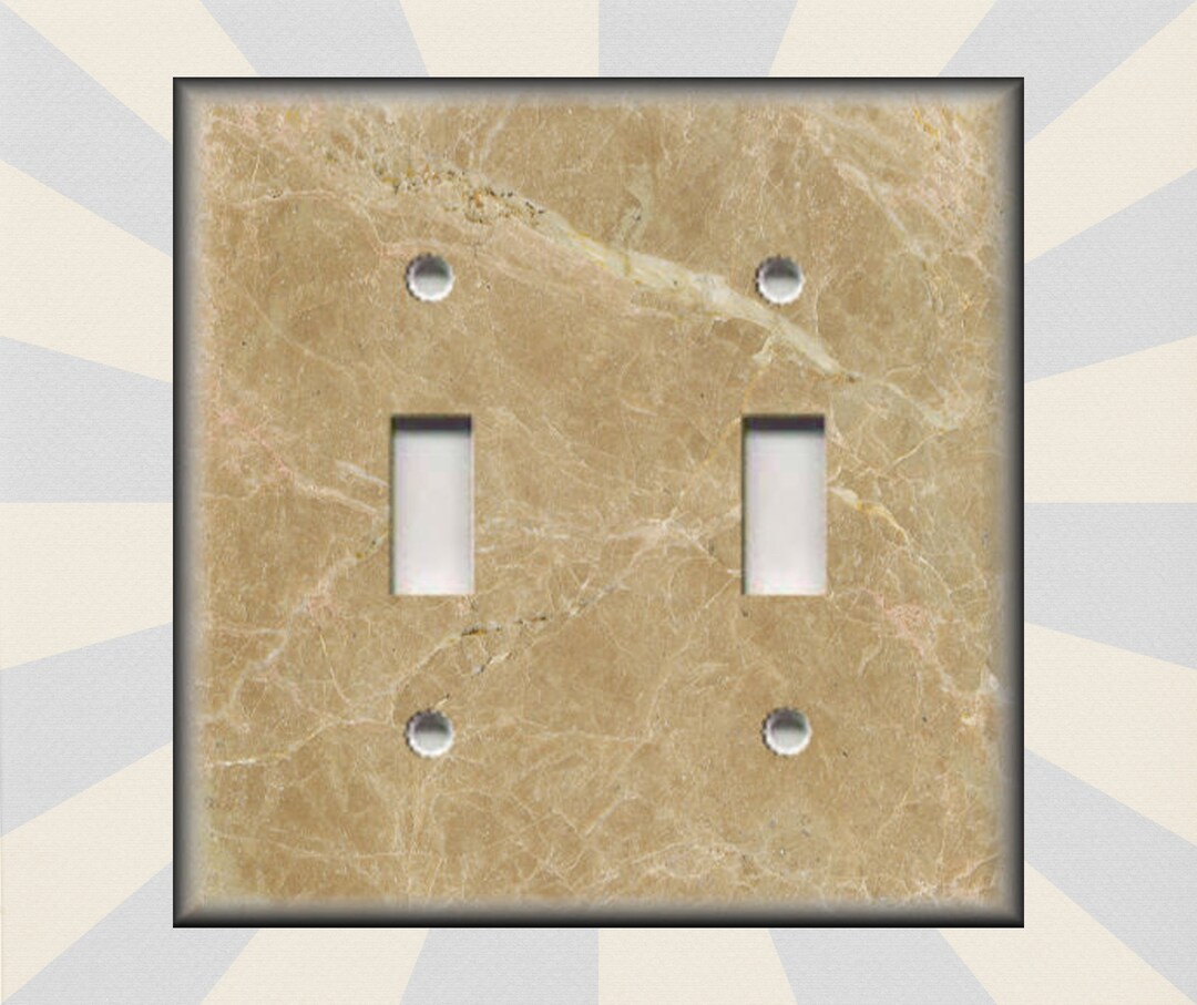 Stone Image Design Stone Design Decor - Metal Switch Plate Cover - Faux ...