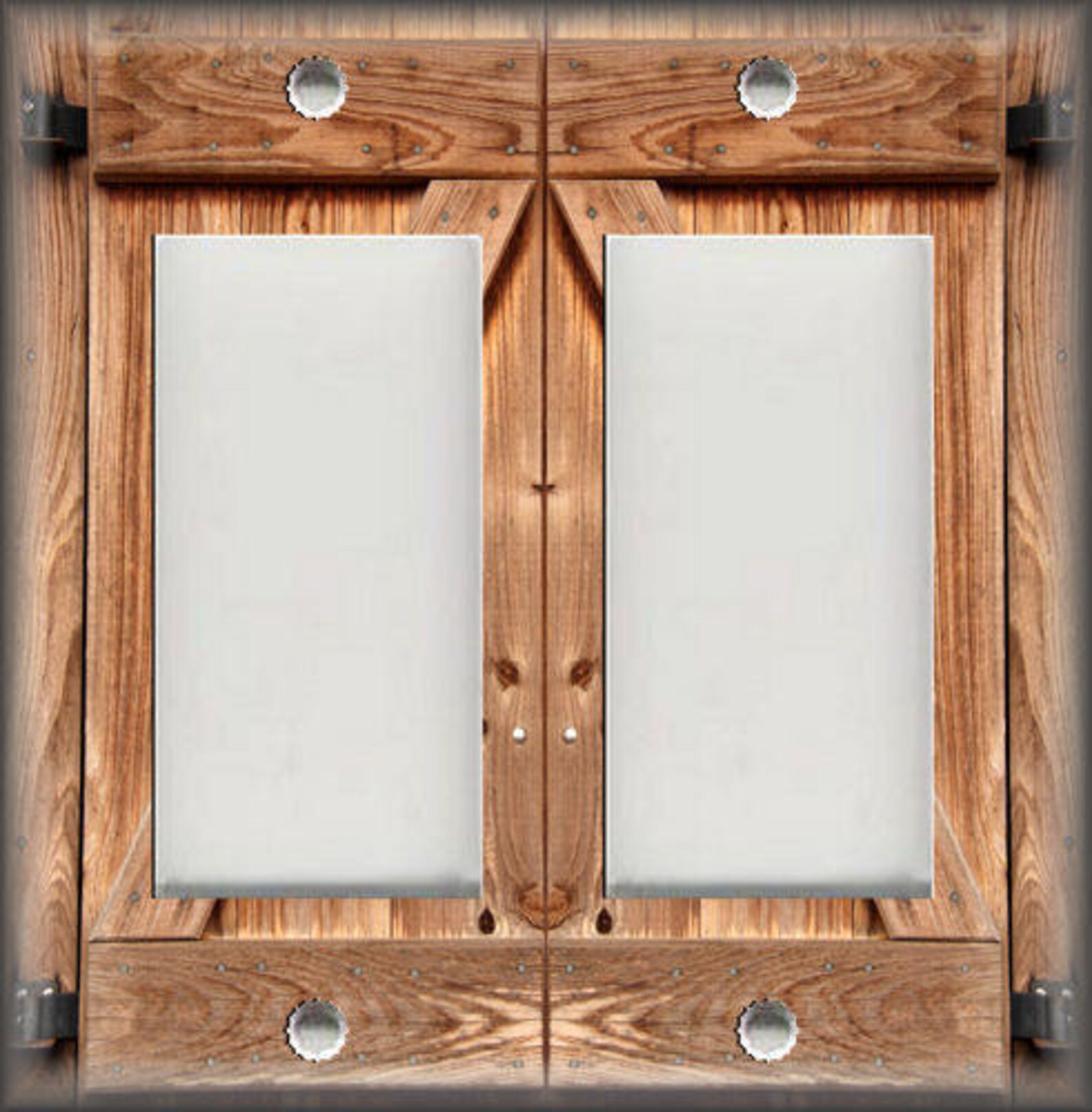 Country Decor Wood Barn Door Design Farmhouse Home Decor - Metal Light ...