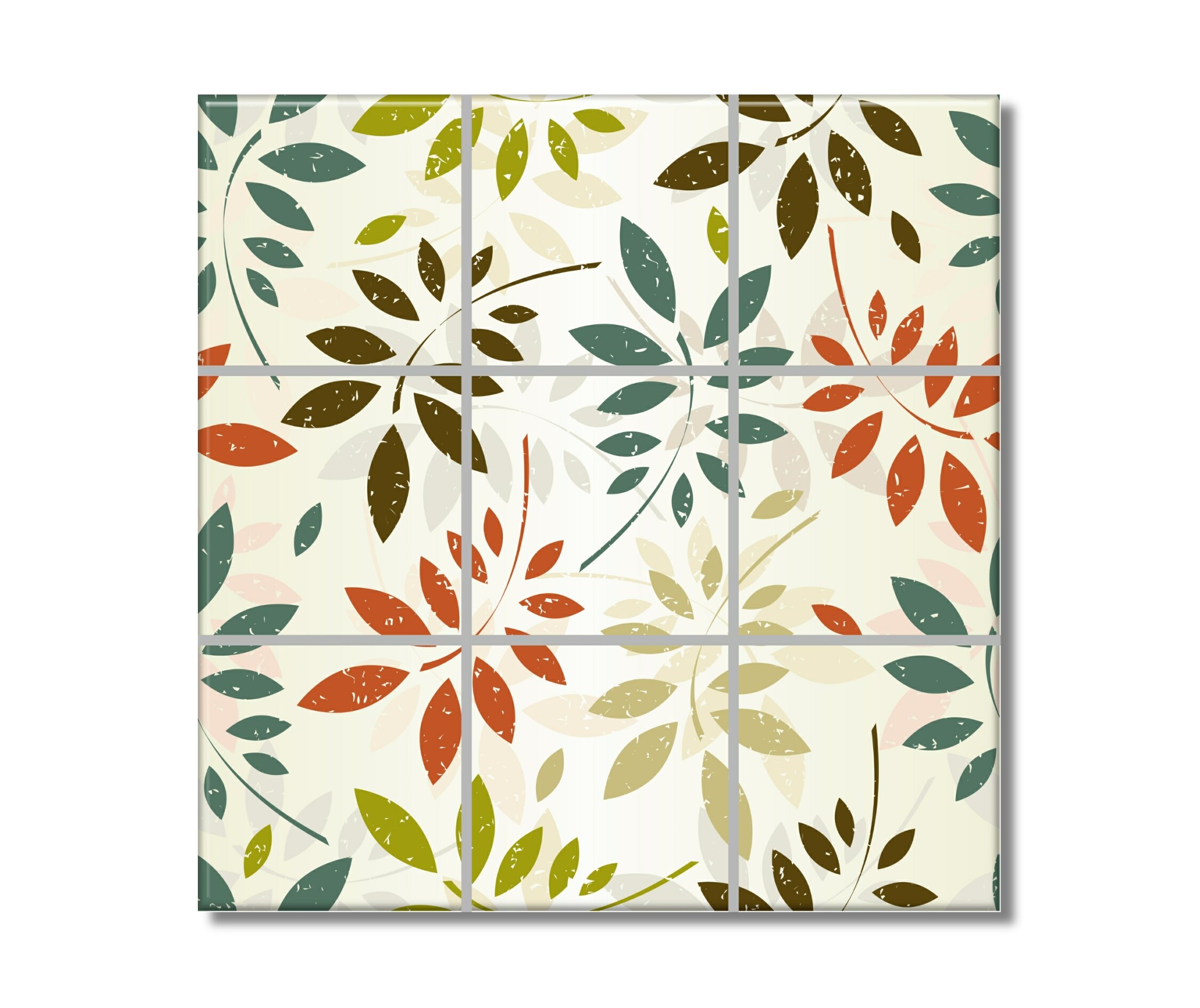 Ceramic Tile Mural Tile Mural Nature Leaves Art Design Tile - Etsy France